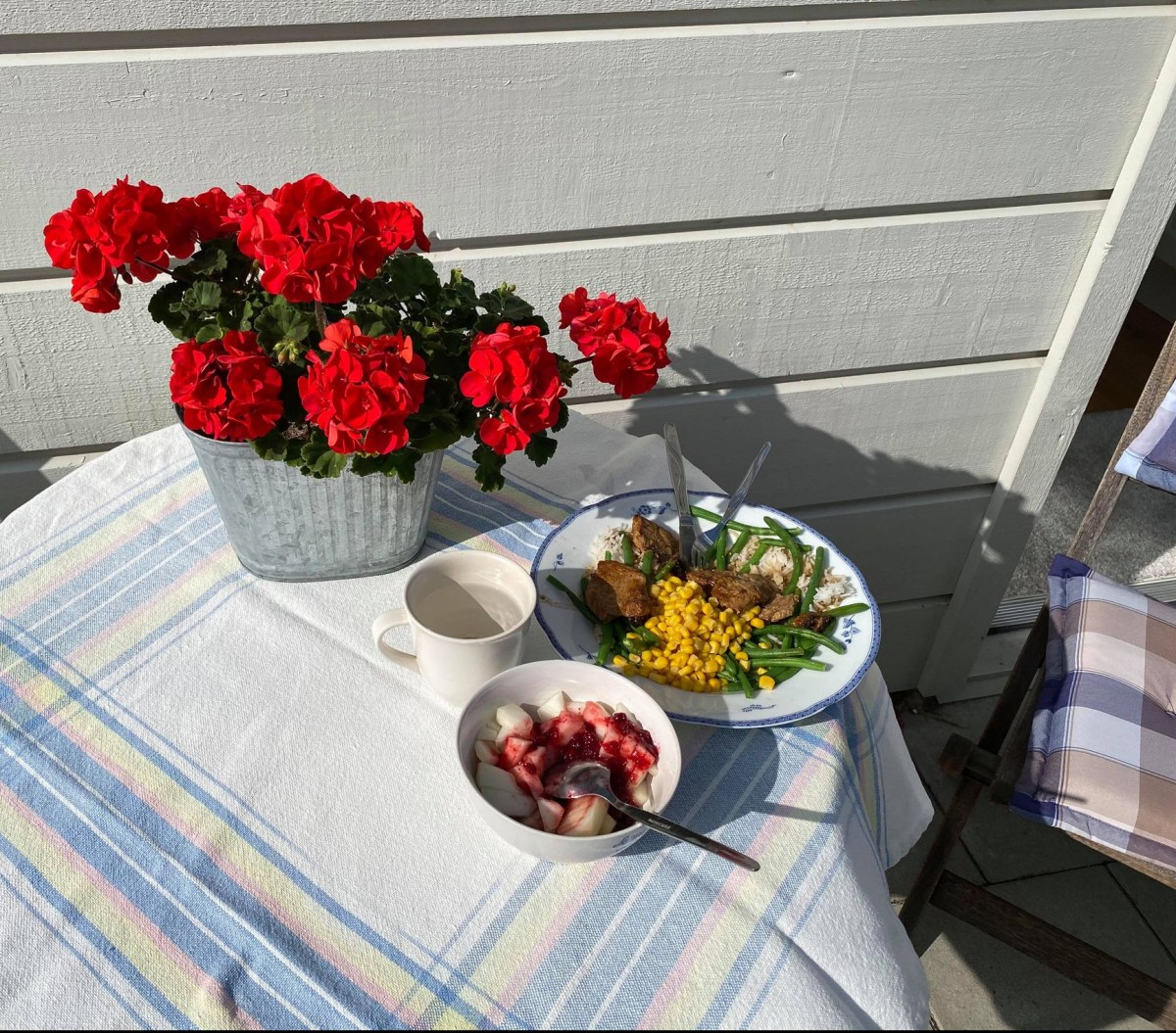 Lunch och kvällsmat utomhus – Förnöjsamhet och glädjesprång gör livet ...